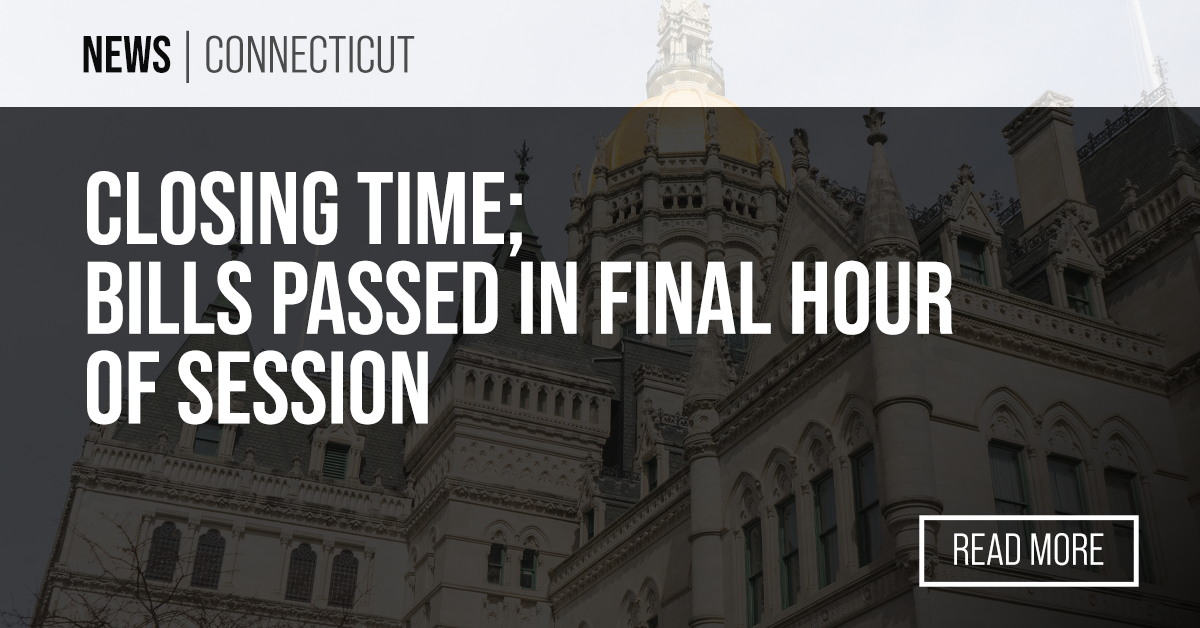 Closing Time: Bills passed in final hour of session
