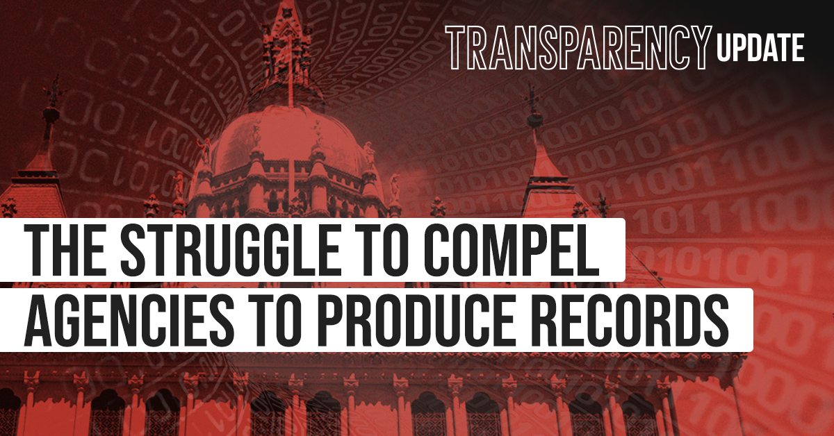 The struggle to compel agencies to produce records