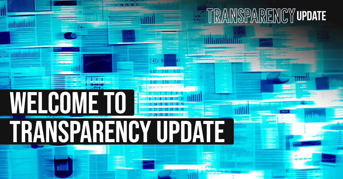 Welcome to Transparency Update