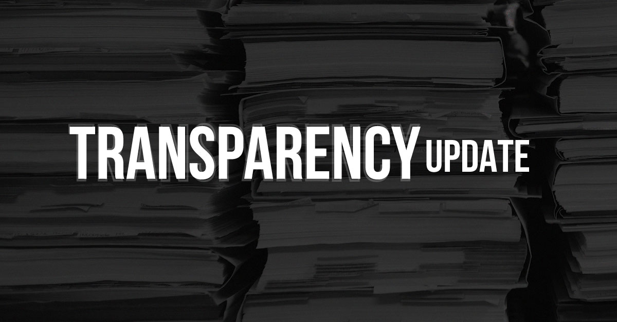 Transparency Update - Inside Investigator